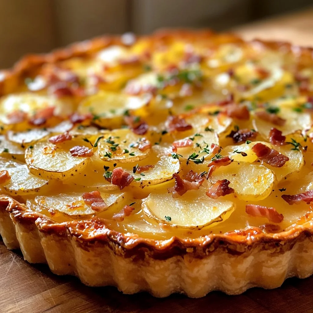 Tarte Paysanne Lard Pommes Oignons