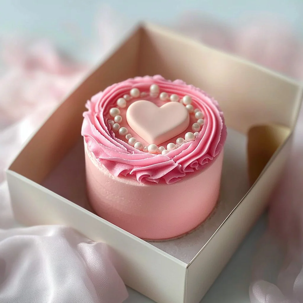 Gâteau Bento Rose