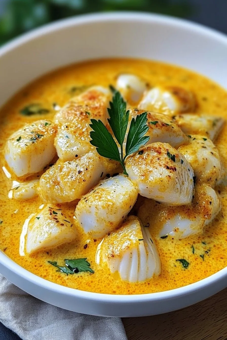 Blanquette de Poissons au Lait de Coco et Curry